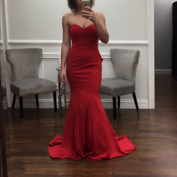 Dresses | Red Elegant Prom Dress Size 4 Tags Still On | Poshmark